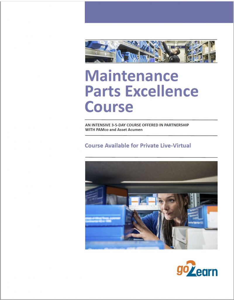 Maintenance Parts Excellence Course-Final Live-Virtual - Go2Learn